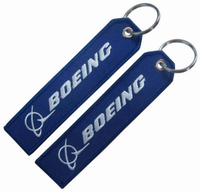 Cina Catena chiave 100% dell'etichetta di volo del poliestere 130x30mm per il ricordo in vendita