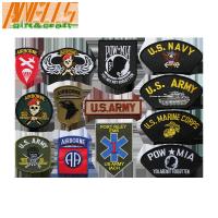 China Custom Embroidered Patch 12C Loop Backing Heat Cut Washable for Jacket Hat for sale