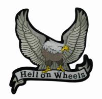 China Custom Embroidered Eagle Fly Patch Felt Laser Cut Border 100PCS MOQ for sale