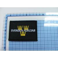 China Custom Embroidered Patch 12C Loop Backing Heat Cut Washable for Jacket Hat for sale