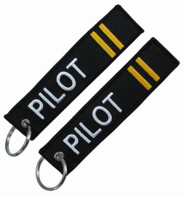 China Ningún piloto bordado tenedor dominante mínimo Luggage Tags 130*30m m en venta