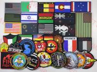 China Custom Embroidered Patch 12 Colors Washable Round Hat Patch Iron On Backing for sale