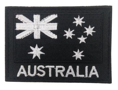 China Revestimento protetor de velcro do remendo do bordado da beira do laser Merrow do teste padrão da bandeira de Austrália à venda