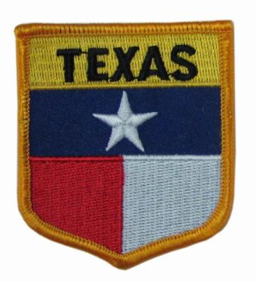Cina Toppe del ricamo di TEXAS Flag Iron On Velcro per i vestiti in vendita