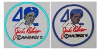 China Custom Embroidered Patch Heat Cut Border 7C Twill Washable for Hats and Uniforms for sale