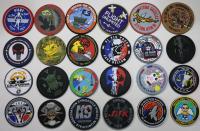 China 2D 3D Round Embossed PVC Logo Patch Pantone Color Endless Array for sale