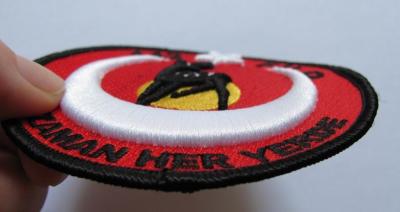 China 3D het Borduurwerkflarden van de klitbandgehechtheid 80mm Droge Schoon te maken Te koop