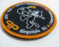China Custom Twill Nylon Embroidered Patch Washable Velcro Backing 50pcs MOQ for sale