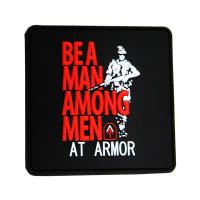China Custom Embossed PVC Patch 3D Rubber Morale Patch Flexible for Garment 50pcs MOQ for sale