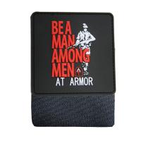 China Custom Embossed PVC Patch 3D Rubber Morale Patch Flexible for Garment 50pcs MOQ for sale