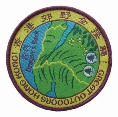 Cina Ferro tessuto PMS su ordinazione della toppa del ricamo ricamato PMS sulle toppe in vendita