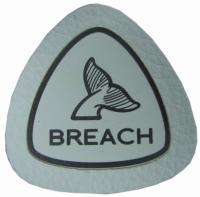 China Custom Embossed Logo Split Leather Patch Merrow Border 9 Colors for Bags for sale
