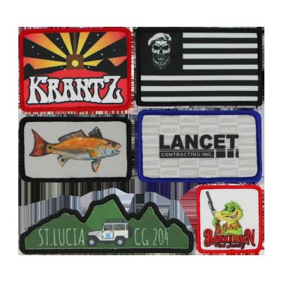 Cina Trasferimento di calore del confine di Merrow che si affolla calcio Logo Twill Washable dei distintivi 3d in vendita