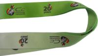 China Custom Sublimation Polyester Lanyard 900mm Length Plain Nylon Logo Printed for sale