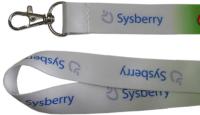 China Custom Sublimation Polyester Lanyard 900mm Length Plain Nylon Logo Printed for sale
