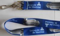 China Custom Sublimation Polyester Lanyard 900mm Length Plain Nylon Logo Printed for sale