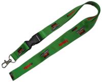 China Custom Sublimation Polyester Lanyard 900mm Length Plain Nylon Logo Printed for sale
