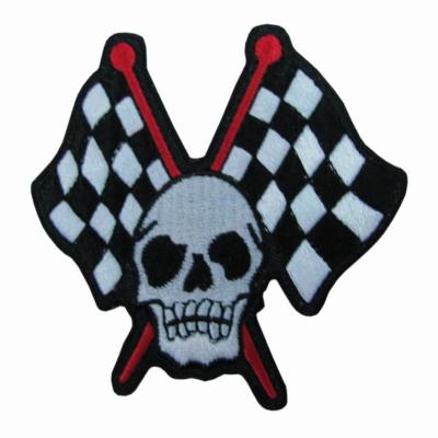 China Merrow Border Iron On Embroidered Patches Dry Cleanable Shrink Proof for sale
