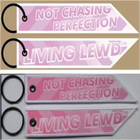 China Custom Sublimation Keychain 13x3cm Polyester Fabric with Metal Ring for Promotional Gift for sale