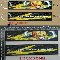 China Custom Sublimation Keychain 13x3cm Polyester Fabric with Metal Ring for Promotional Gift for sale