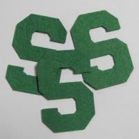 China Custom Washable Alphanumeric Embroidery Patch Twill PMS Dry Cleanable 100mm for sale