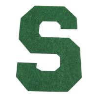China Custom Washable Alphanumeric Embroidery Patch Twill PMS Dry Cleanable 100mm for sale