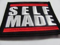China Custom Embroidered Patch with Iron On Backing Merrow Border 100mm Wide for sale