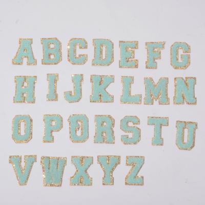 Cina Il ferro della decorazione di DIY sulla lettera della ciniglia rattoppa 0.8mm-3.5mm che il laser ha tagliato il bordo in vendita