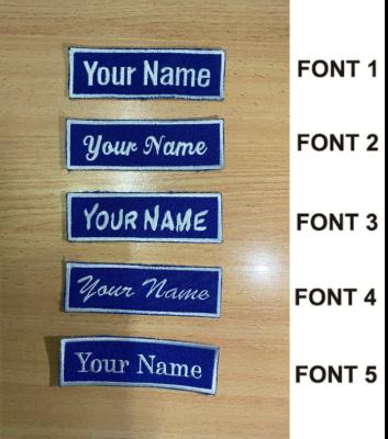 Cina Il ricamo di nome di CUSTOM*Personalised* cuce sull'etichetta ricamata multiuso della toppa in vendita