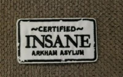 Китай Убежище Arkham бэтмэн DC аттестовало умалишенный утюг на продавце США вышивки заплаты продается