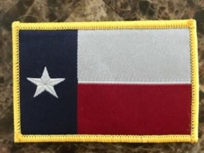 Cina Ferro del gancio sull'appoggio toppa Texas Lonestar State Full toppa ricamata di CLR del 3x2» in vendita