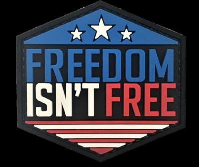 Cina Toppa impressa amichevole 2D 3D Logo Freedom Isn ' T del PVC di Eco libero in vendita