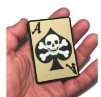 China Custom 3D PVC Morale Patch Micro Injected Pantone Color for Tactical Gear for sale