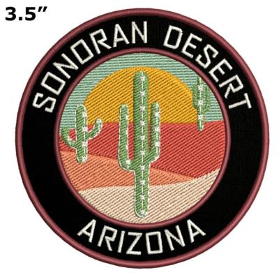 China De Flardenijzer van Arizona van de Sonoranwoestijn naait het Wasbare Geborduurde/op Decoratieve Applique Te koop