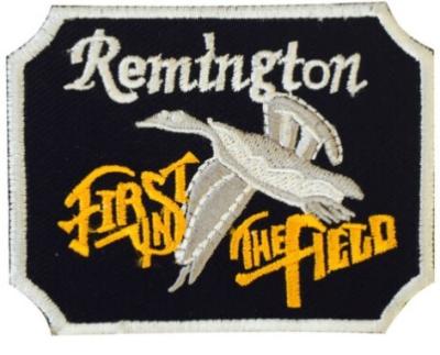 China Remington Fire Arms Iron On-Borduurwerkflard voor Kleren 9x6cm Te koop