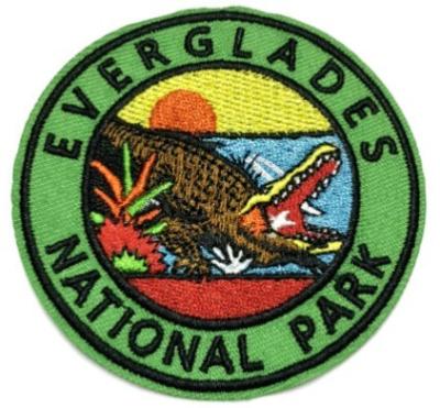 China Everglades National Park Embroidered Patch Iron/Sew-On Travel Souvenir Applique for sale