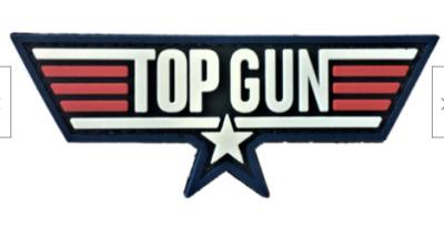 Cina Il collegamento molle amichevole del Velcro della toppa del PVC di Eco di film di TOPGUN ha impresso il 2D logo 3D in vendita