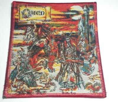 Cina Colore 3M Adhesive Backing di PMS dei distintivi di Omen Battle Cry Custom Woven in vendita