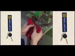 袋の荷物の航空は耐久のMerrowedが耐久のロゴに接するKeychainを刺繍した