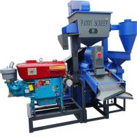 China 20HP Water-Cooled Diesel Commercial Combined Rice Mill Machine with Elevator Lifter for sale