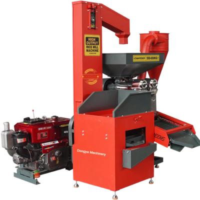China 6N1000 PRO MAX Commercial Rice Mill Machine With Elevator 500kg Per Hour for sale