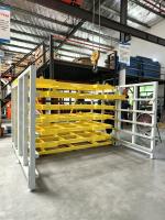 China Vertical Drawer Sheet Rack, Upright Pull-out Plate Storage System for Space Saving Warehouse for sale