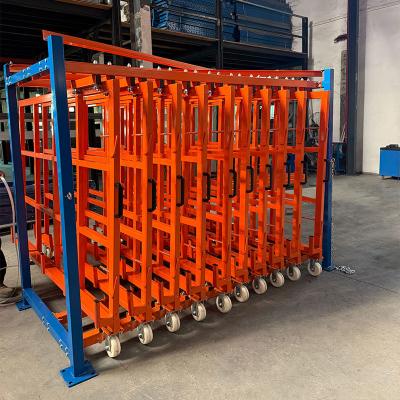 China Protective Roll Out Sheet Metal Rack Anti Scratch For Mirror Stainless and Decorative Panels for sale