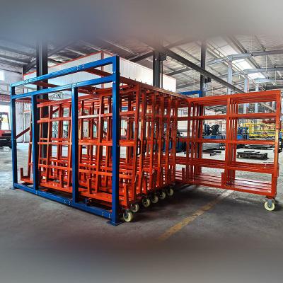 China Side Pull Vertical Sheet Metal Storage Racks Freestanding Divided Upright Panel Holder for sale