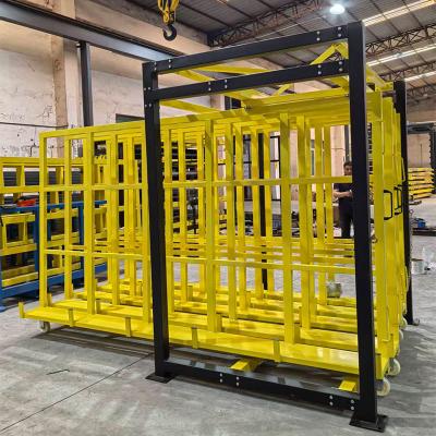 China Ventilated Moisture Proof Roll Out Sheet Metal Rack For Aging Material Storage for sale