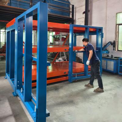 China Double Sided Drawer Sheet Rack, Dual Access Pull-out Plate Storage Shelf for Transit Warehouse for sale