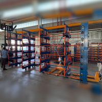 China Workshop Single Sided Cantilever Rack Wall Adjacent Retractable Arm Shelf For Side Storage for sale
