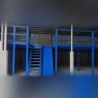 Quality Full Safety Protection Steel Mezzanine Racks Anti Fall Industrial Steel for sale