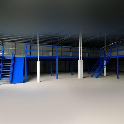 China Modular Assembly Mezzanine Storage Rack Shelving Fast Install Mezzanine Floor Racking for sale
