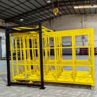 China Elevated Off Ground Vertical Roll Out Sheet Metal Rack Moisture Proof Customizable for sale